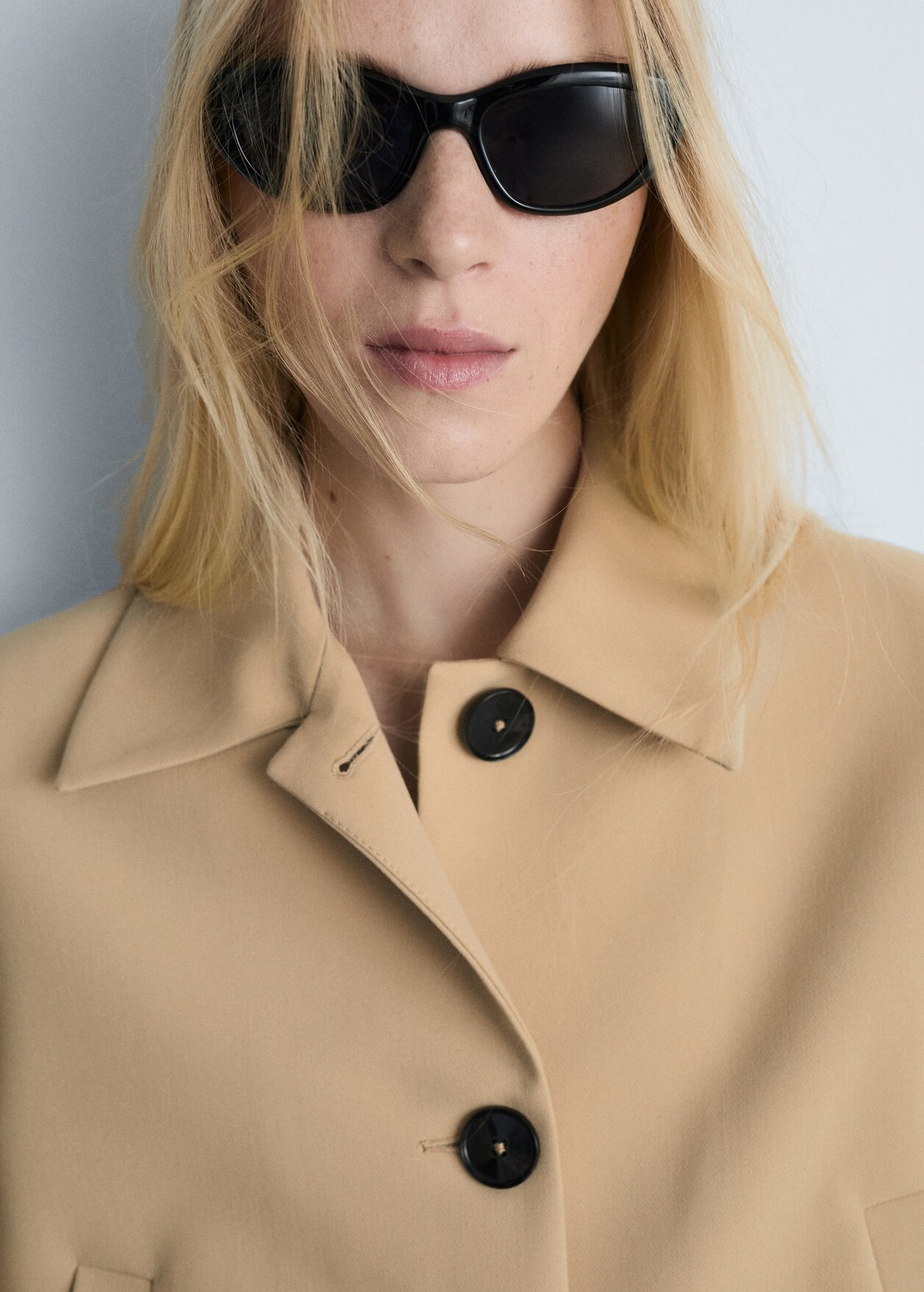 Structured jacket with buttons - Women | MANGO USA