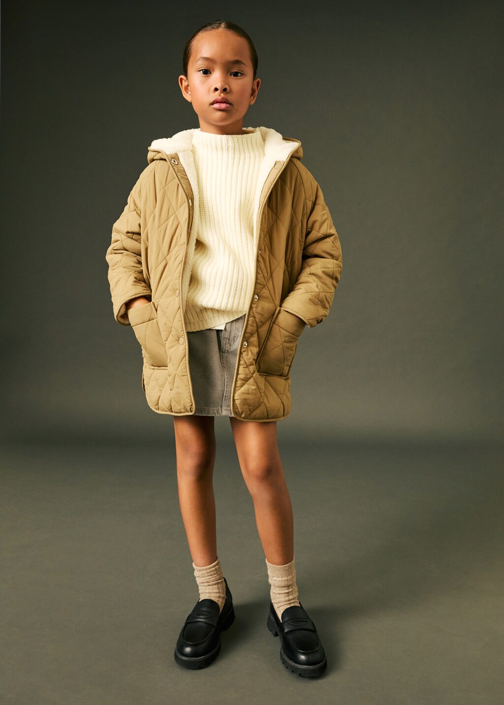 Quilted reversible anorak - Kids | MANGO Georgia