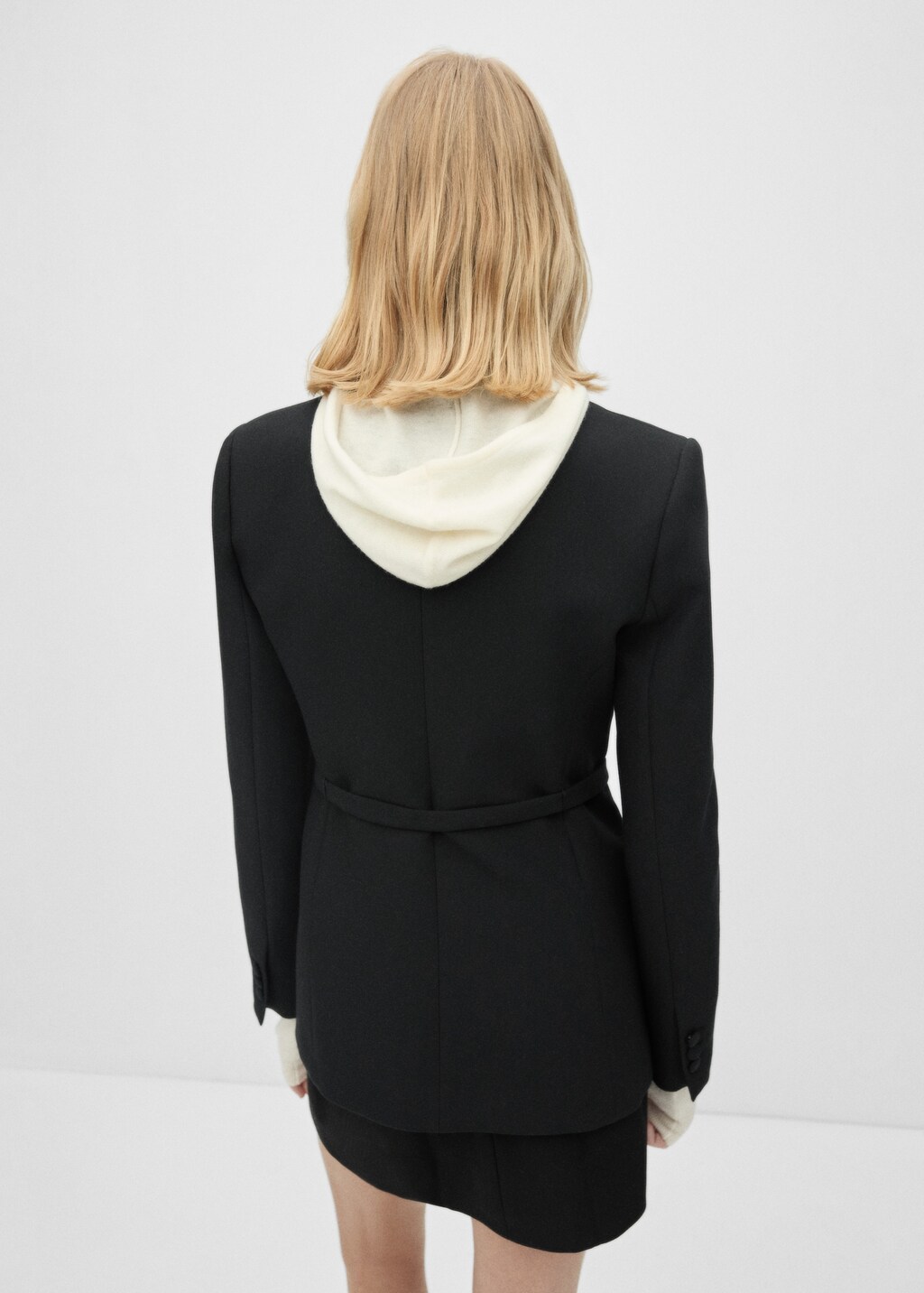 Jacket with belt and pockets - Women | MANGO USA