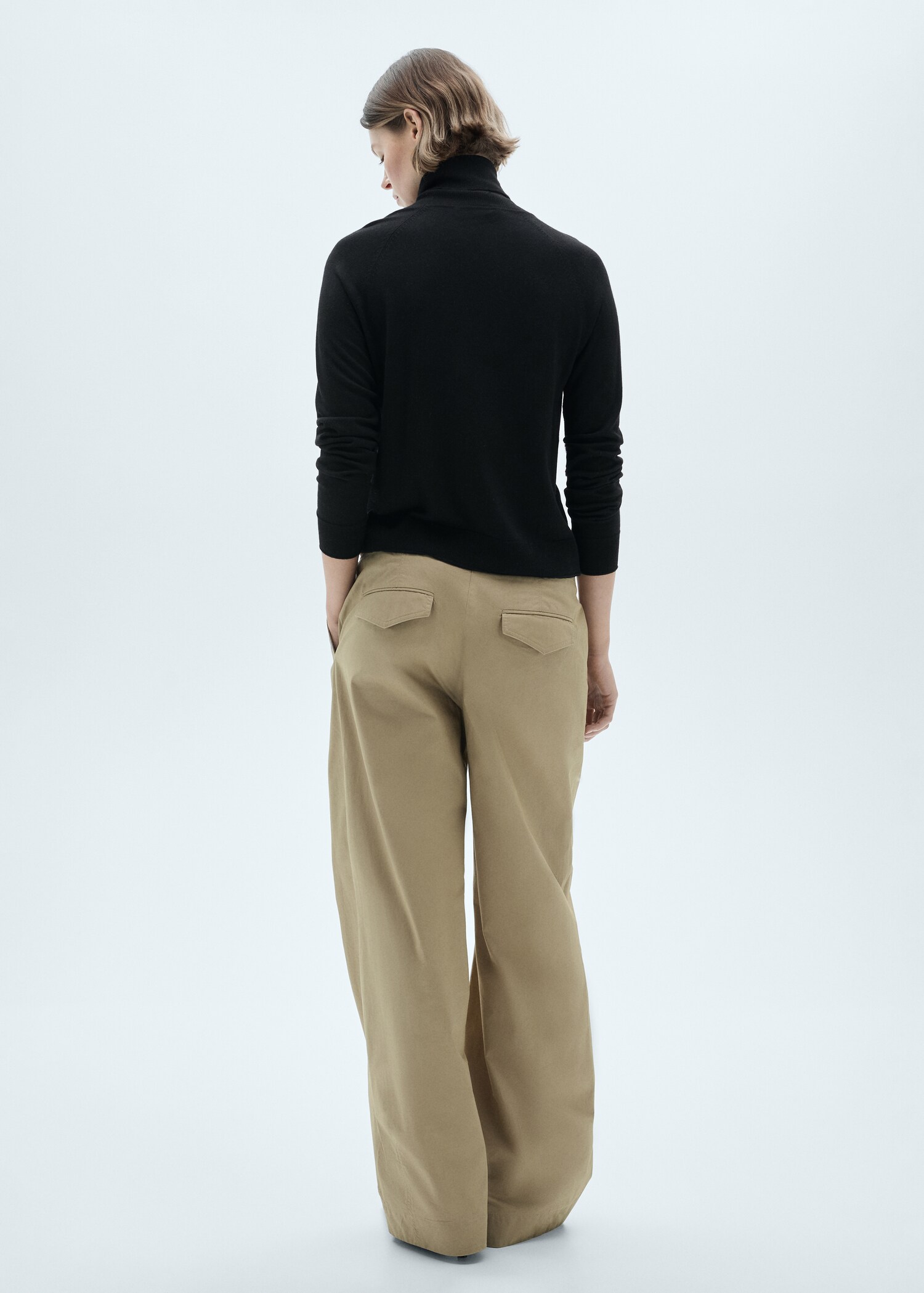 Fine-knit turtleneck sweater - Women | MANGO USA