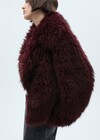 Fur-effect jacket with lapels - Women | MANGO Taiwan area