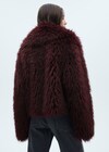 Fur-effect jacket with lapels - Women | MANGO Taiwan area