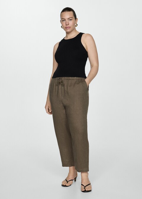 Ribbed knit top - Women | MANGO USA