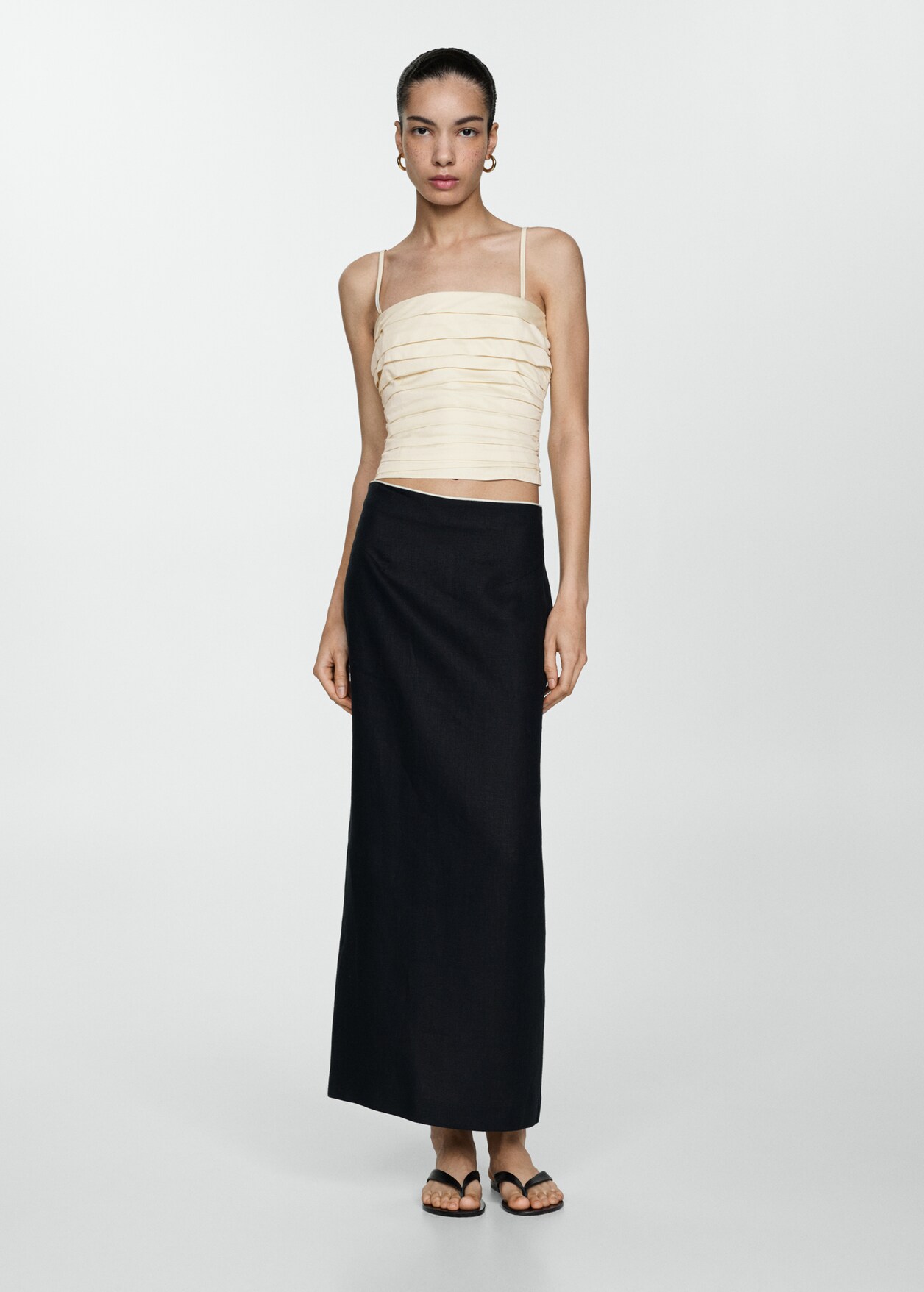 Draped bandeau top - Women | MANGO USA