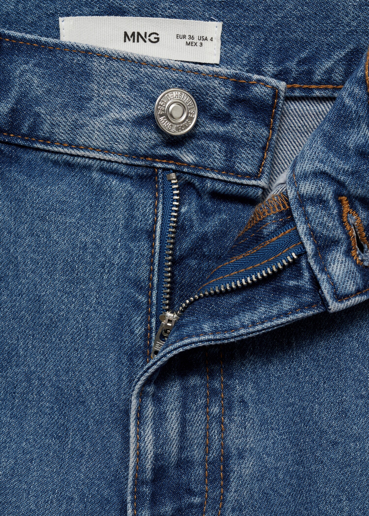 High-rise denim shorts - Women | MANGO USA