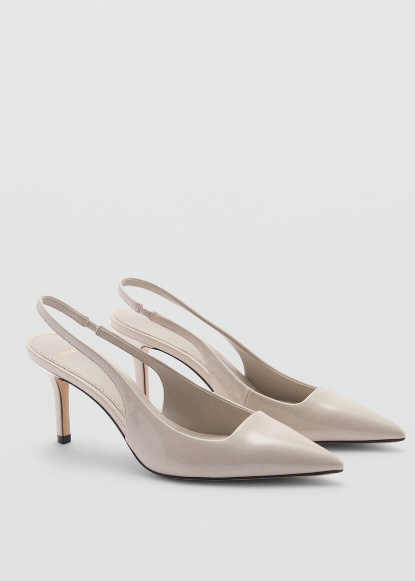 Patent leather-effect heeled shoes - Women | MANGO USA