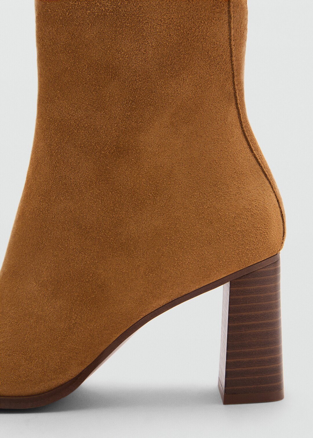 Heel suede ankle boot - Women | MANGO USA