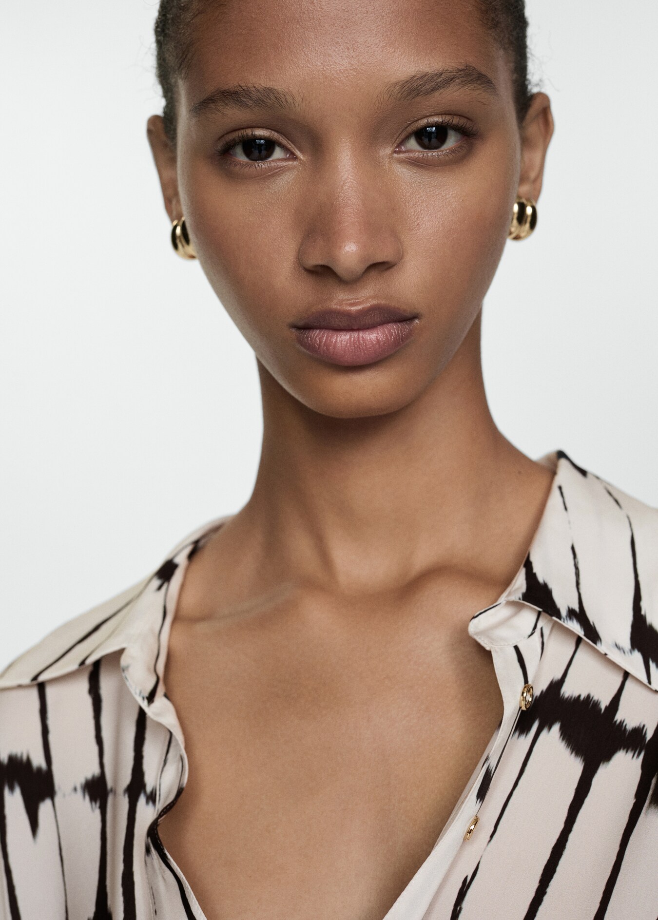 Printed Shirt Dress Women Mango Usa