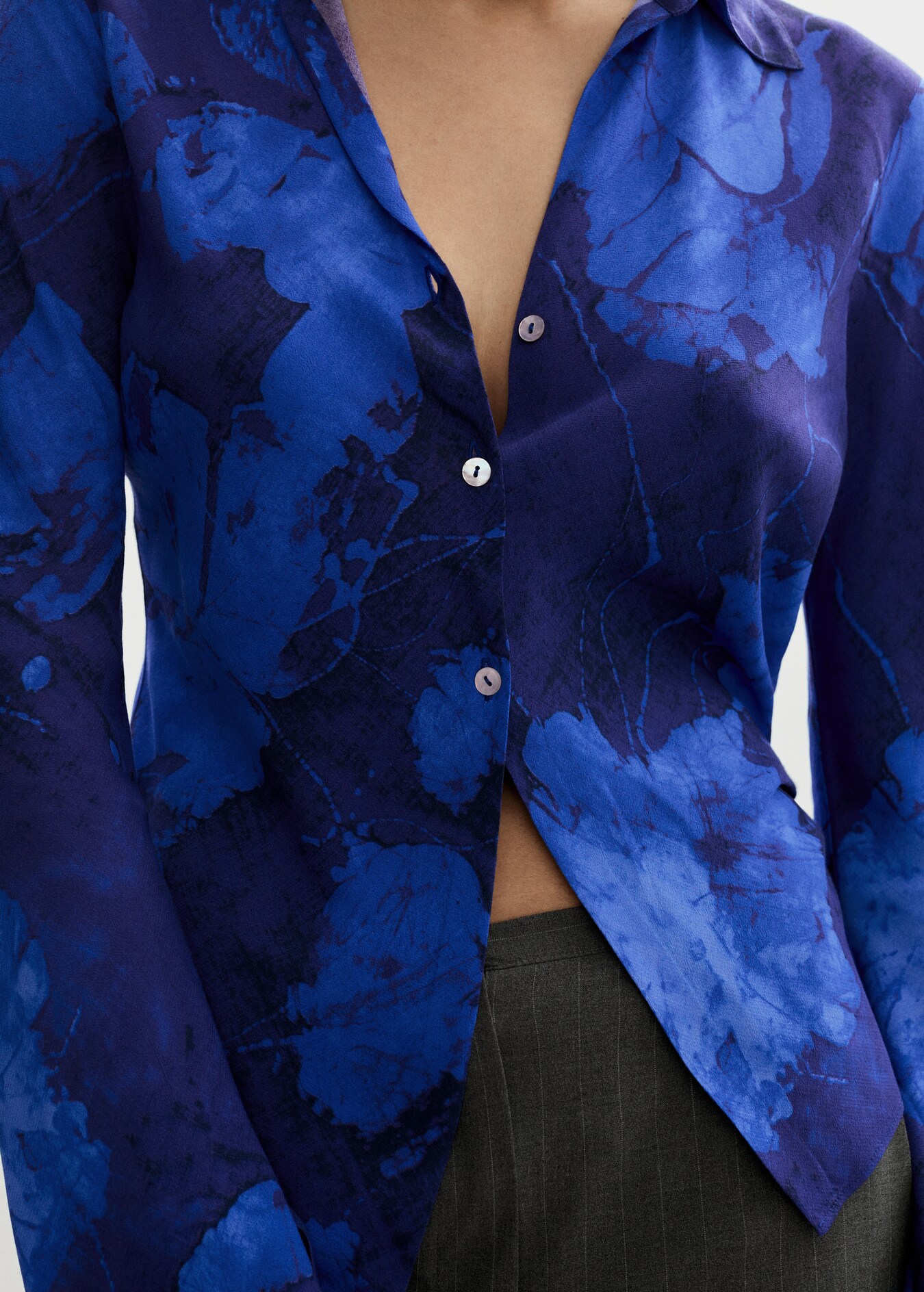Floral Print Shirt Women Mango United Kingdom