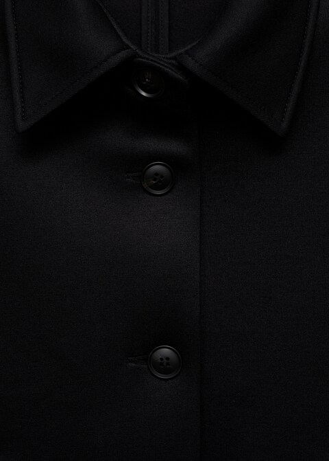 Straight-fit jacket with buttons - Women | MANGO USA