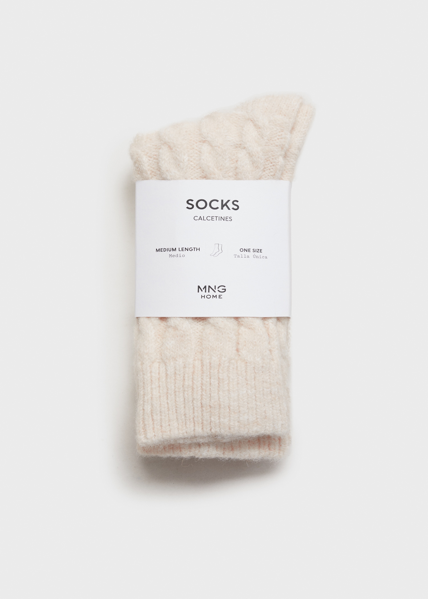 Chunky-knitted braided socks - Home | MANGO USA