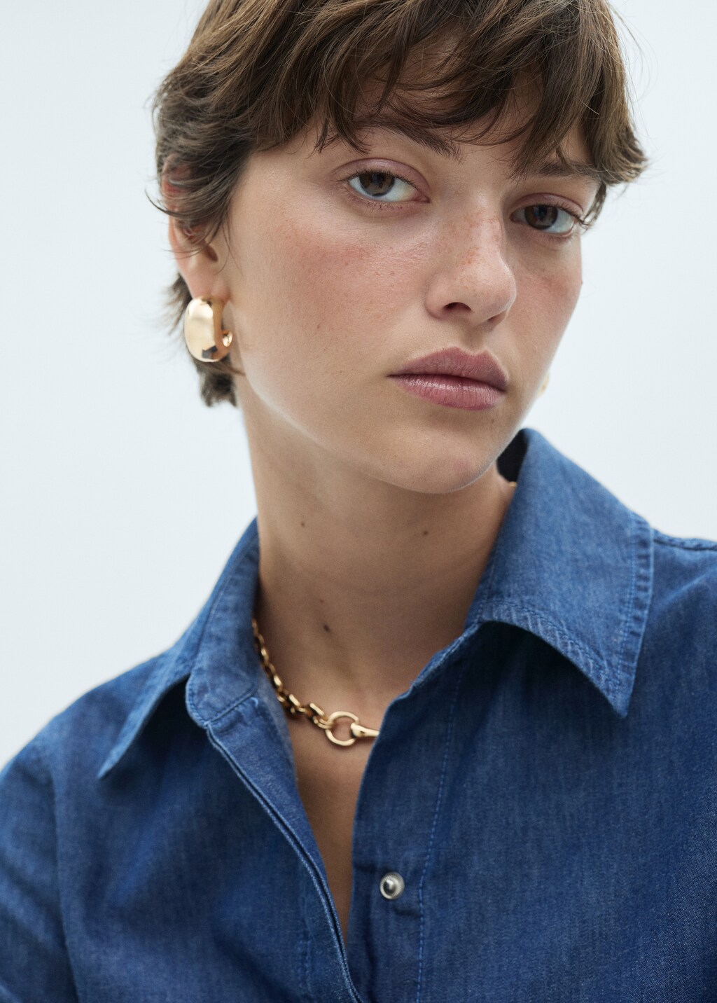 Denim shirt dress - Women | MANGO USA