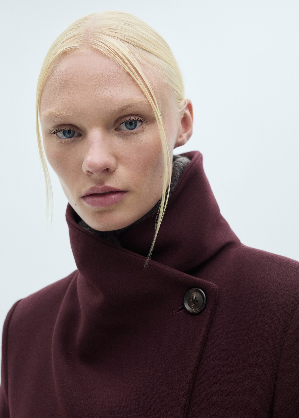 Płaszcz z wełny manteco z paskiem - Kobieta | MANGO Poland