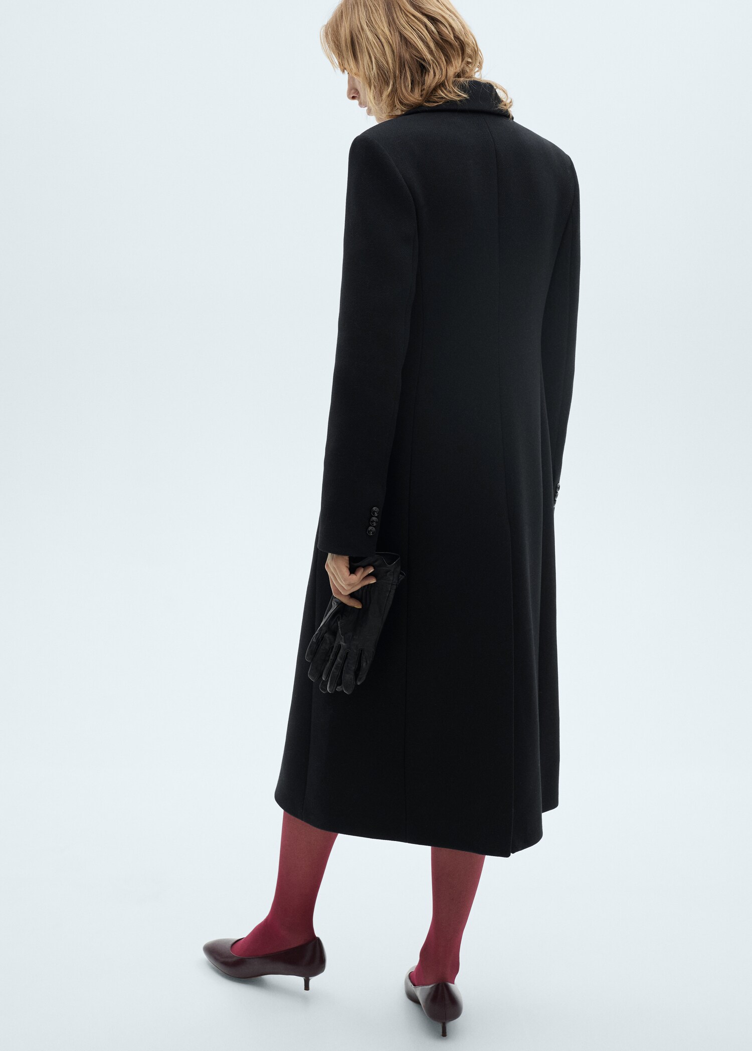 Structured wool coat - Women | MANGO USA
