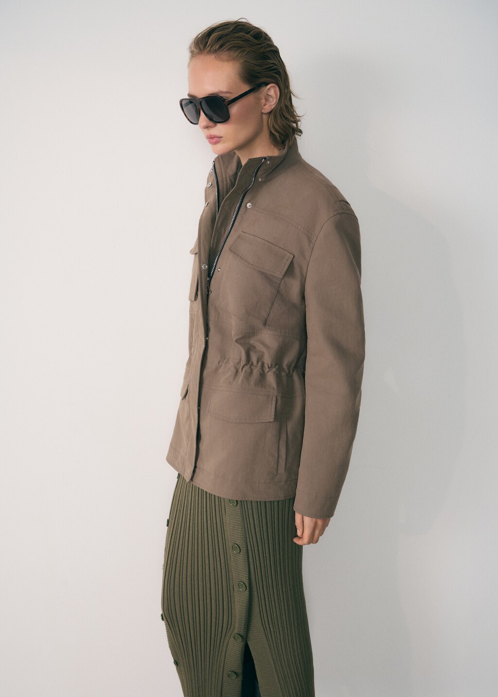 Turtleneck Parka With Pockets Women Mango Armenia