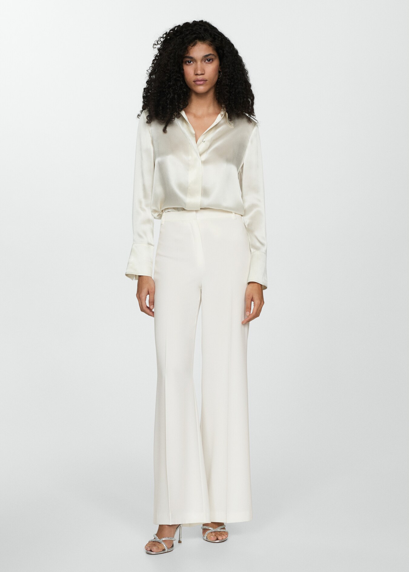 Flowy straight-fit trousers - Women | MANGO USA