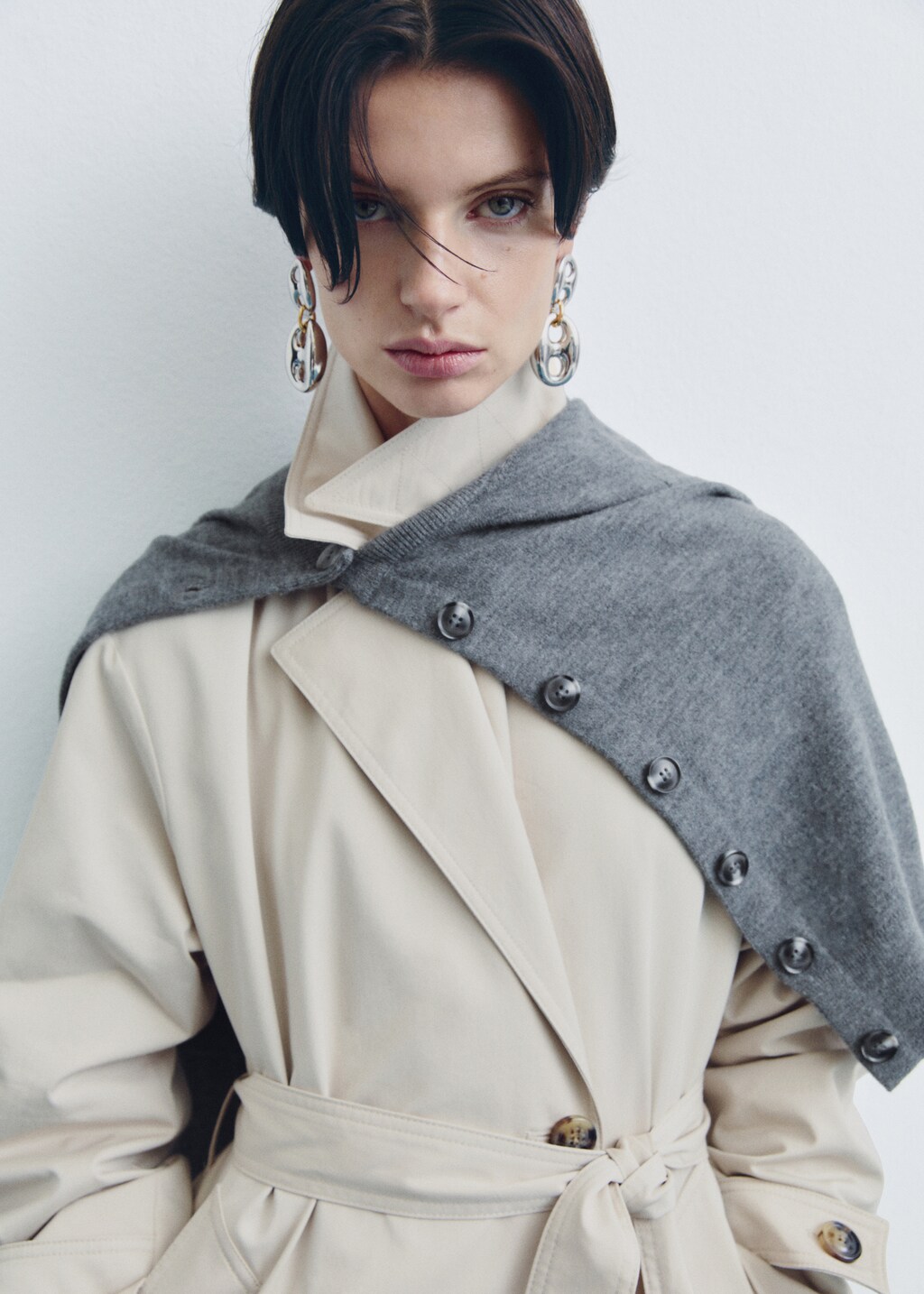 Maxi-link earrings - Women | MANGO USA