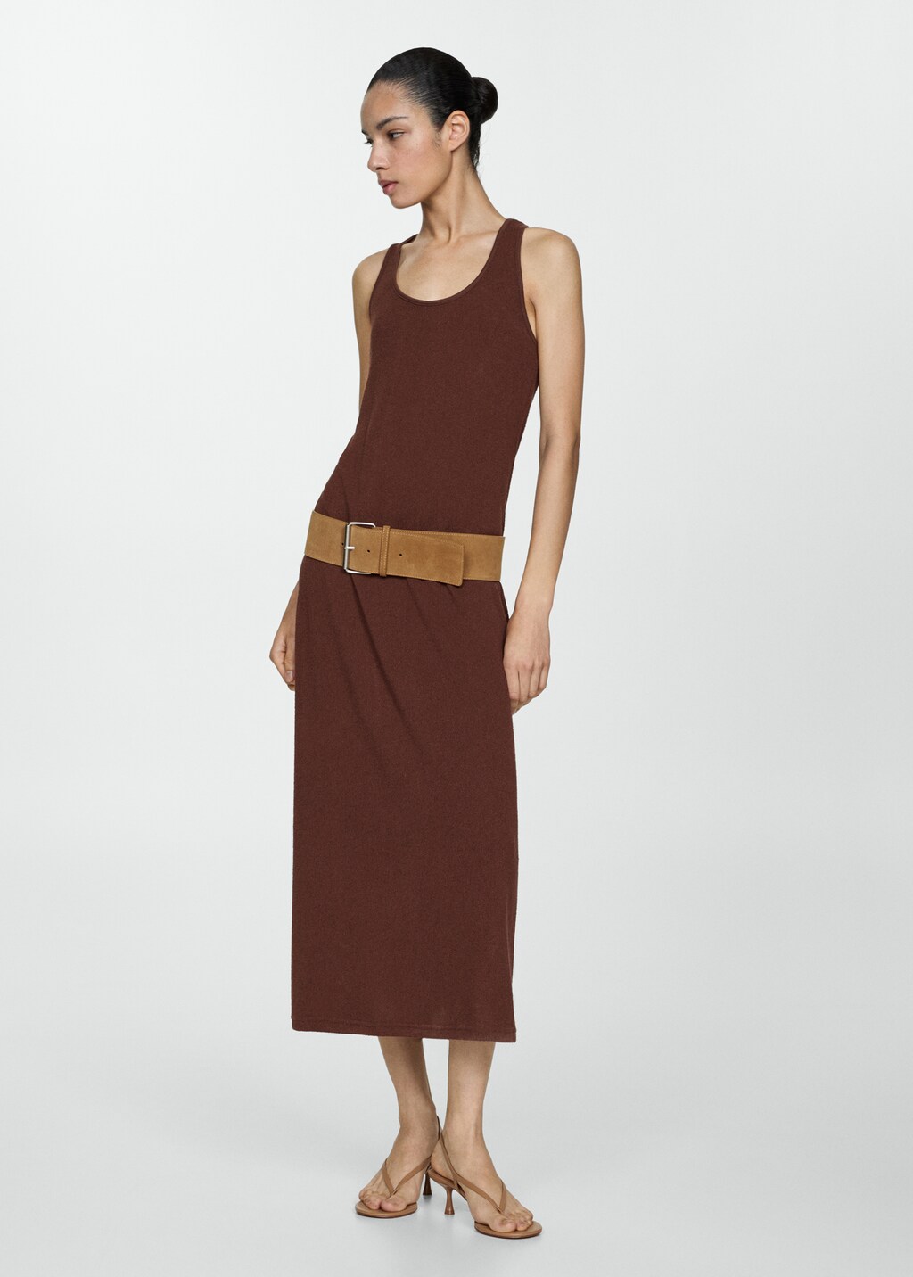 Cross-back knitted dress - Women | MANGO USA