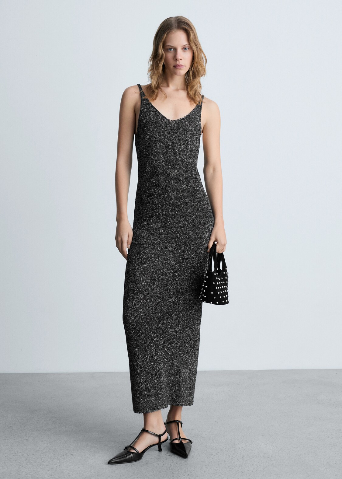 Lurex knitted dress - Women | MANGO USA