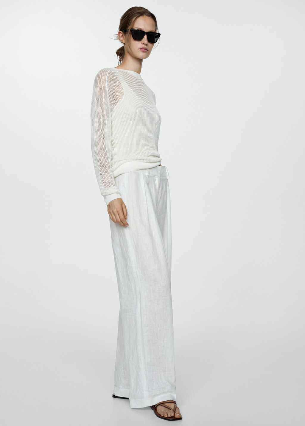 Leather straps sandals - Woman | MANGO Libya