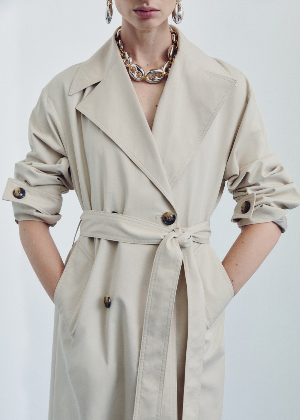 Maxi-link necklace - Women | MANGO USA