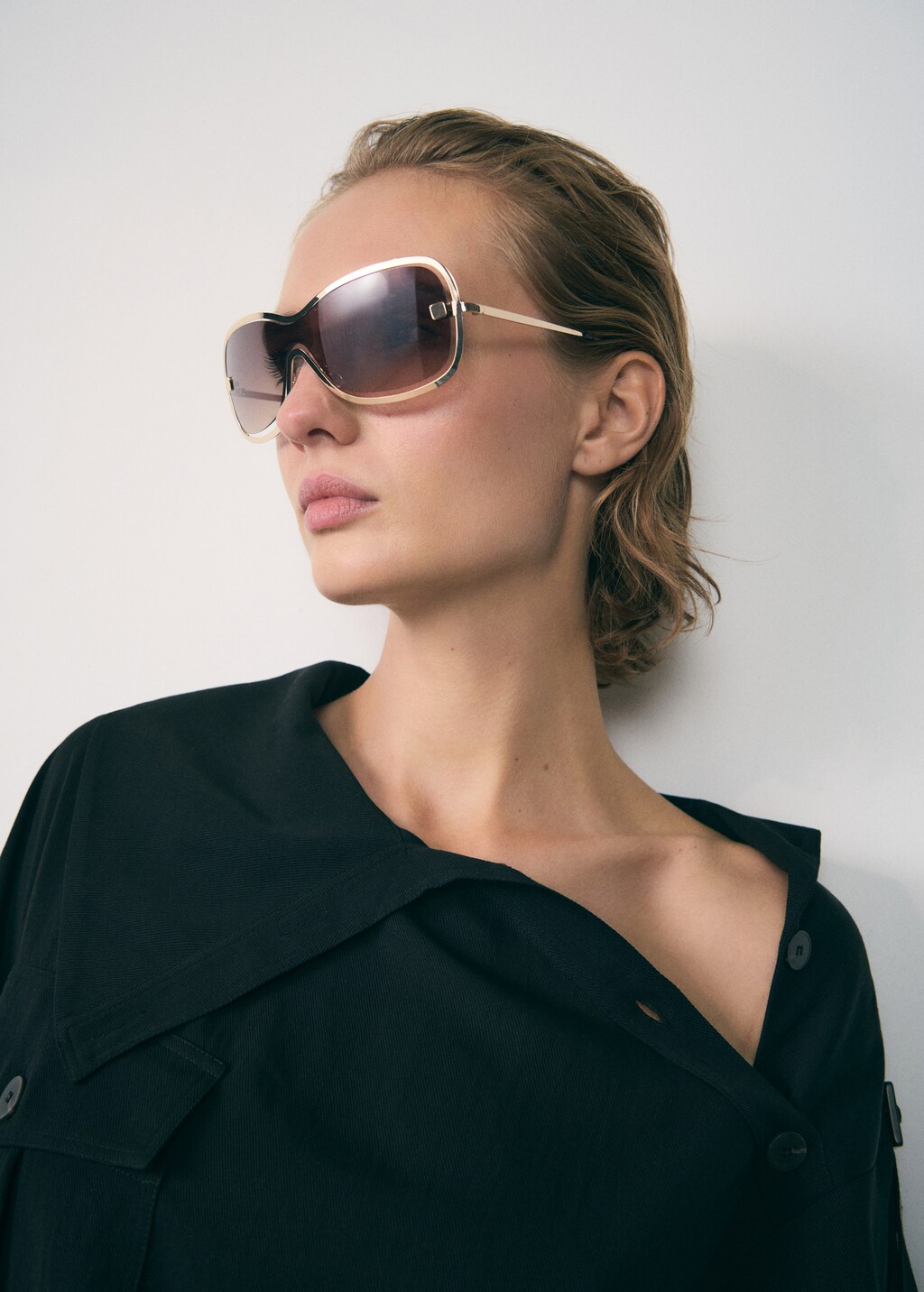 Gafas de sol pantalla - Mujer | MANGO Colombia