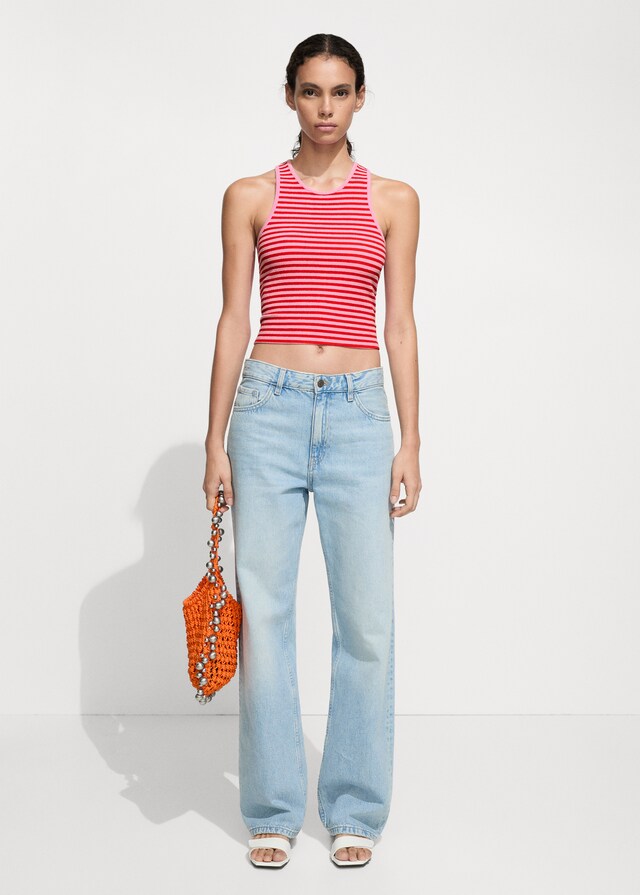 Striped knit top - Women | MANGO USA