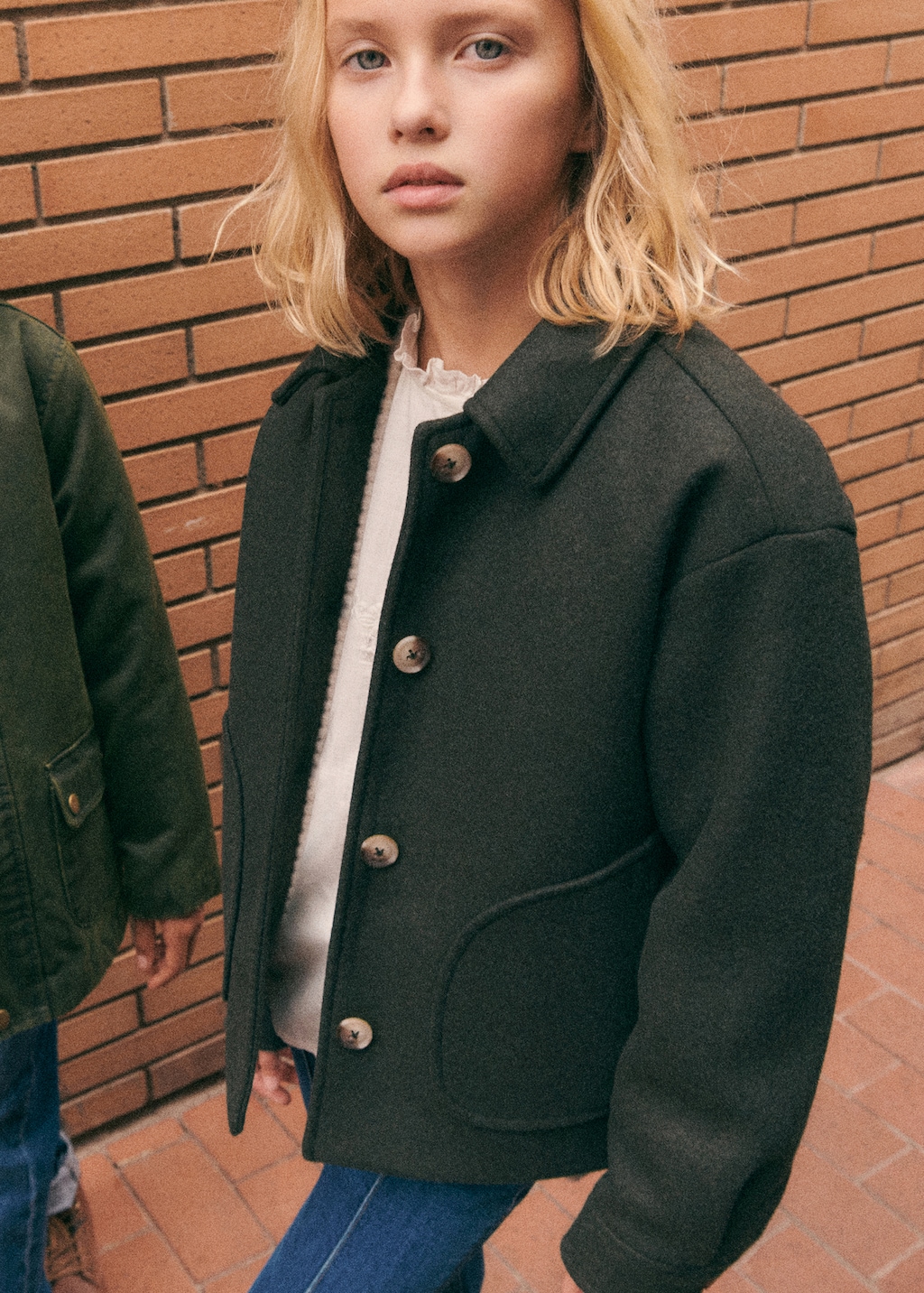 Short cloth coat - Kids | MANGO USA