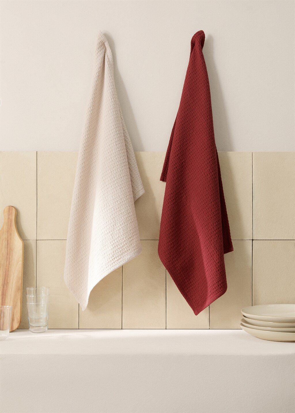 Torchon texturé coton - Home | MANGO Suisse