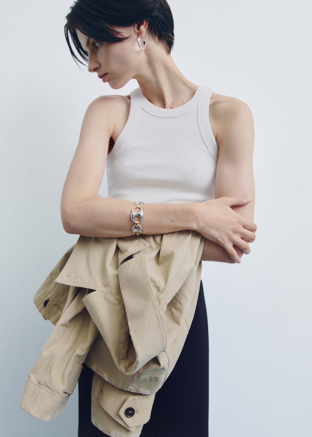 Maxi-link bracelet - Women | MANGO USA