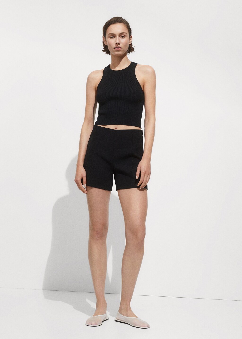 Ribbed knit top - Women | MANGO USA