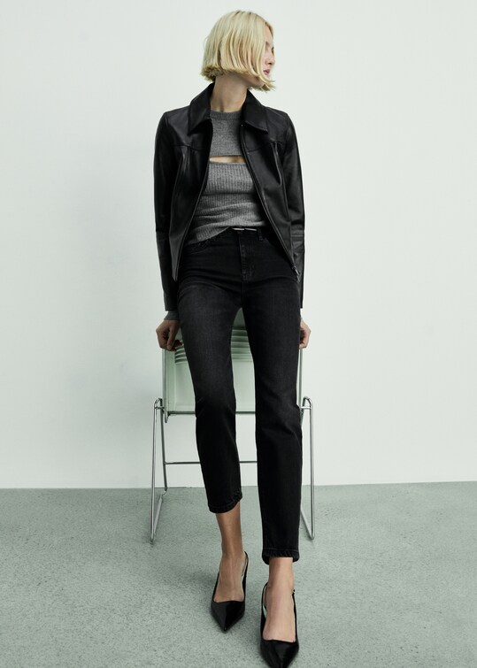 Newmom comfort high-rise jeans - Women | MANGO USA