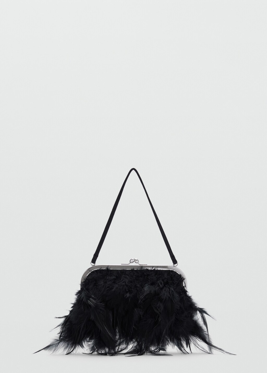Short-handle feather bag - Women | MANGO Gibraltar