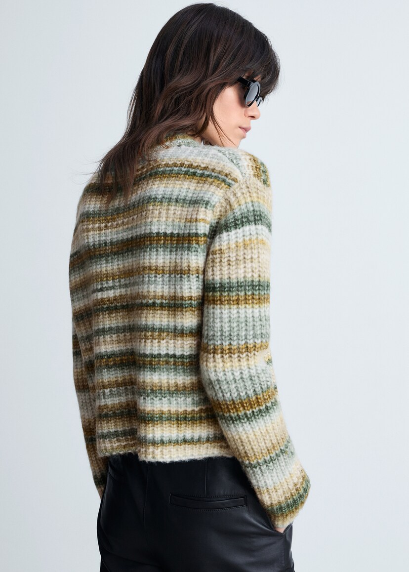 Round-neck striped sweater - Women | MANGO United Kingdom
