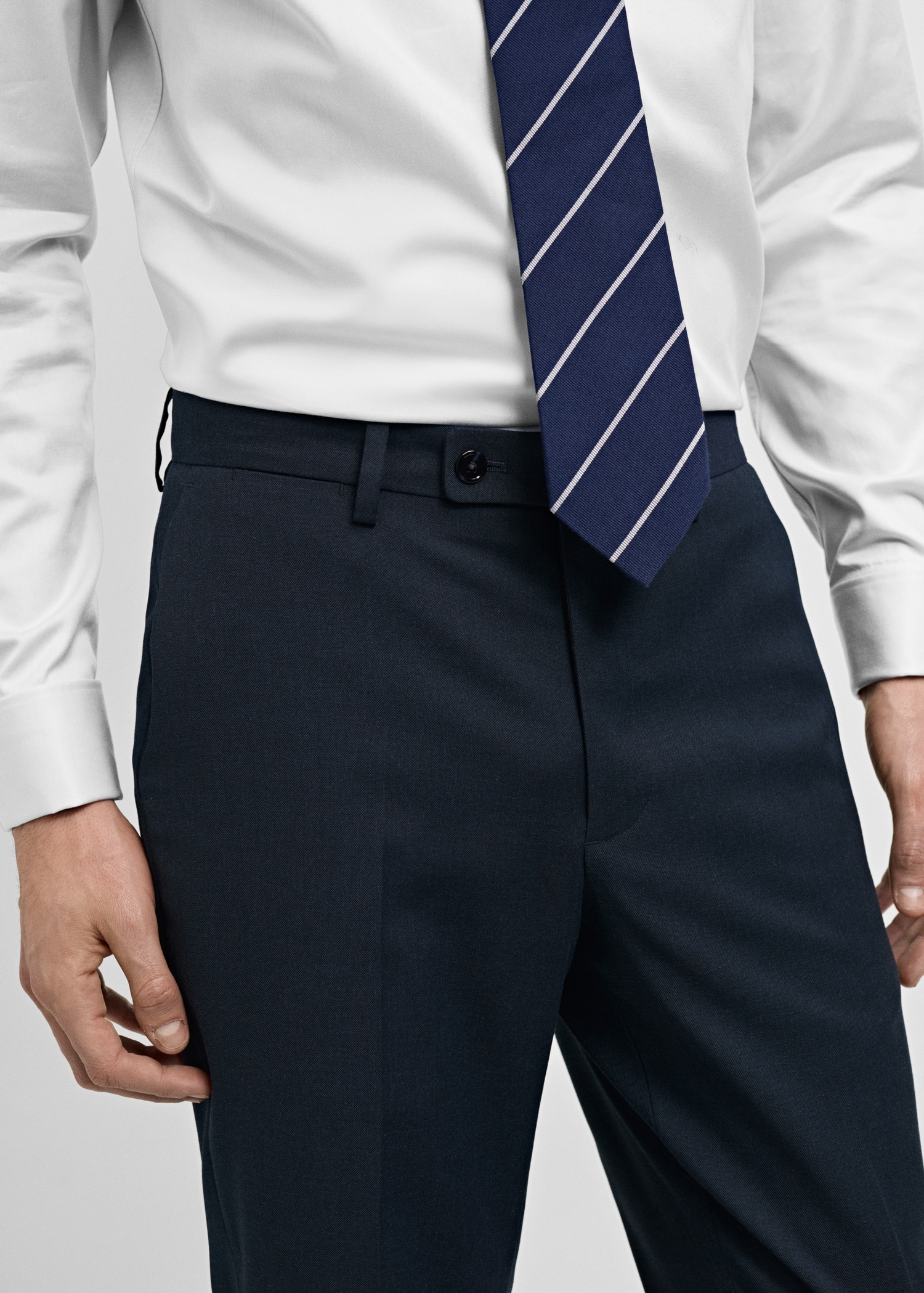 Milan Slim Fit Suit Trousers Men Mango United Kingdom