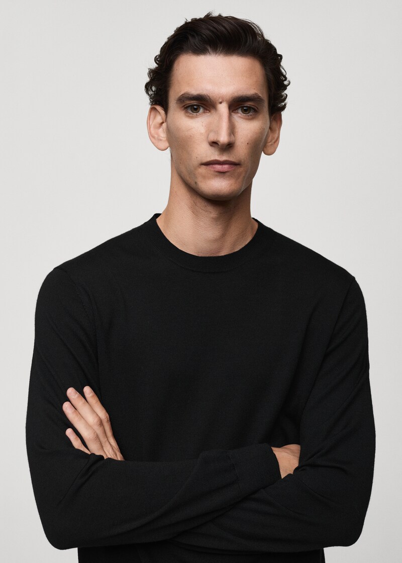 100 Merino Wool Sweater Men Mango United Kingdom
