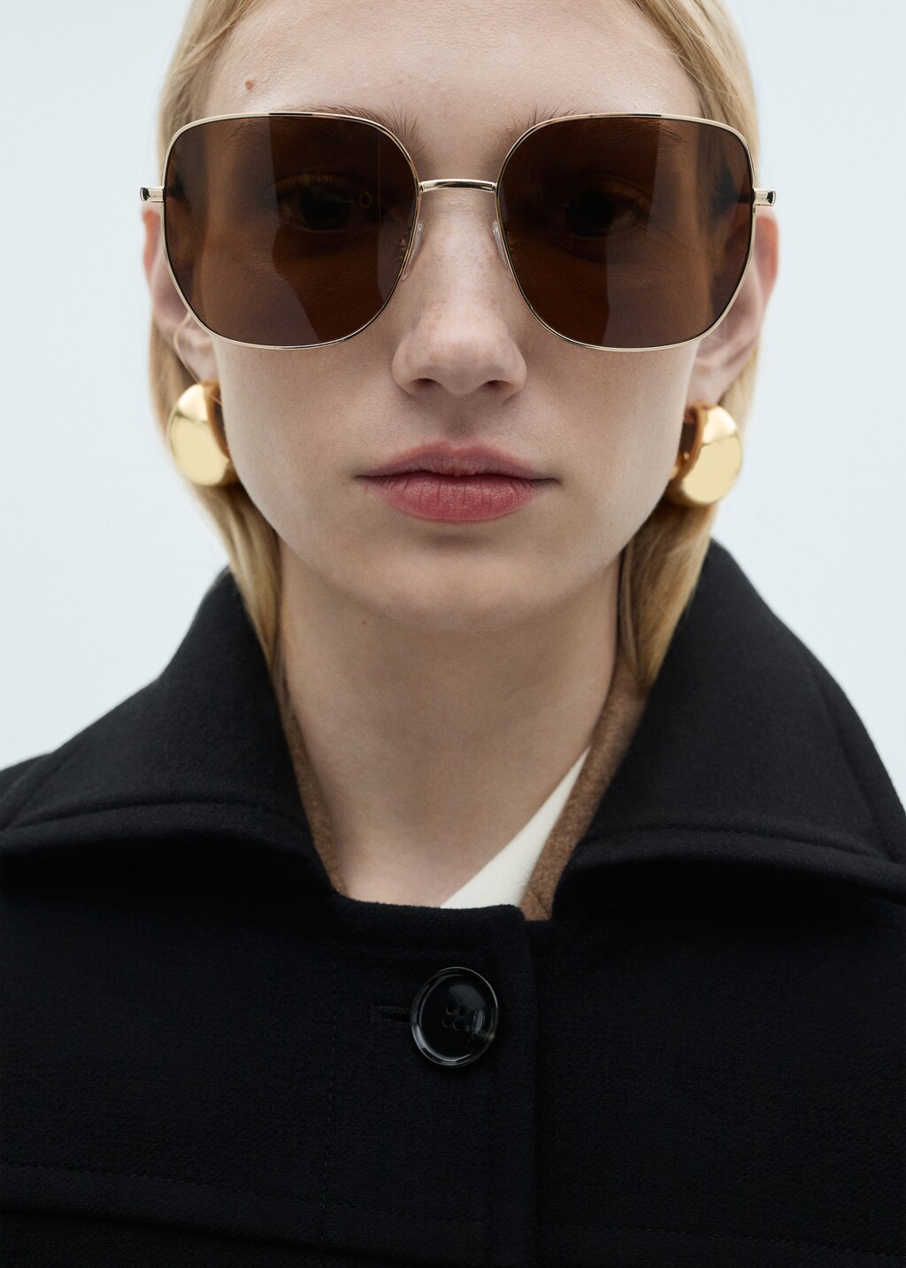 Midi wool coat with buttons - Women | MANGO USA