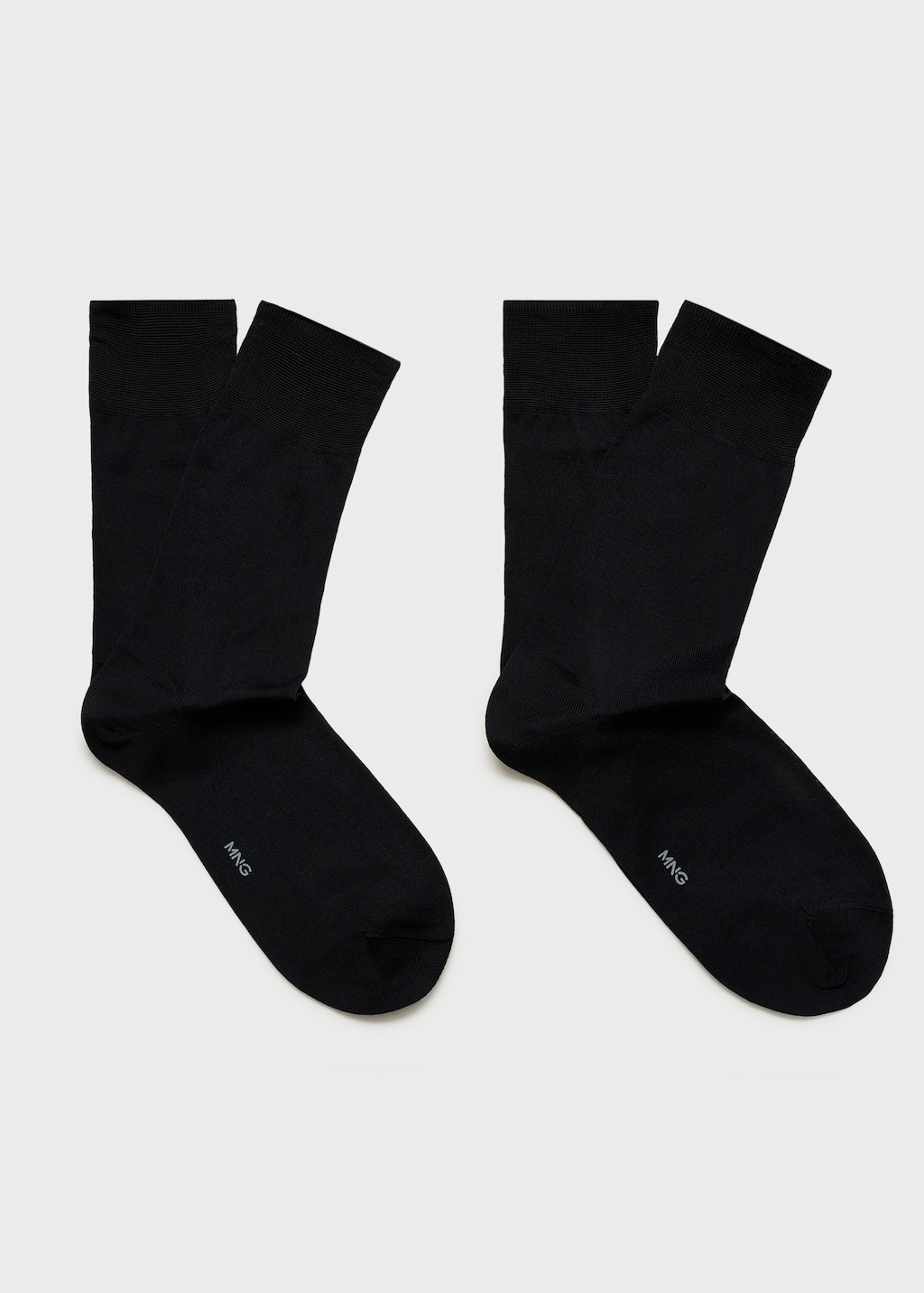 Pack of 2 100 plain cotton socks Men MANGO United Kingdom