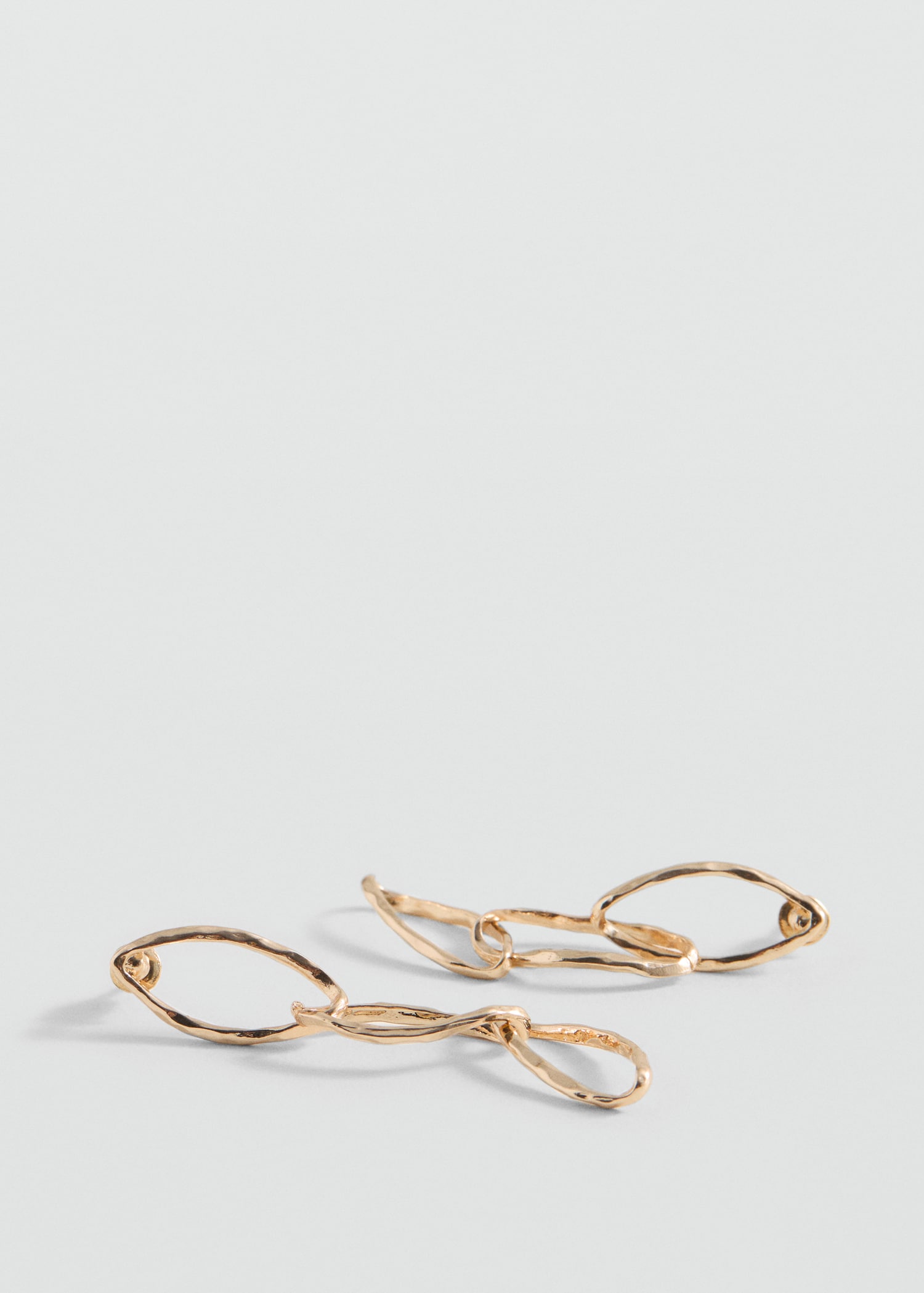 Long Earrings With Intertwined Hoops Teen Mango Egypt