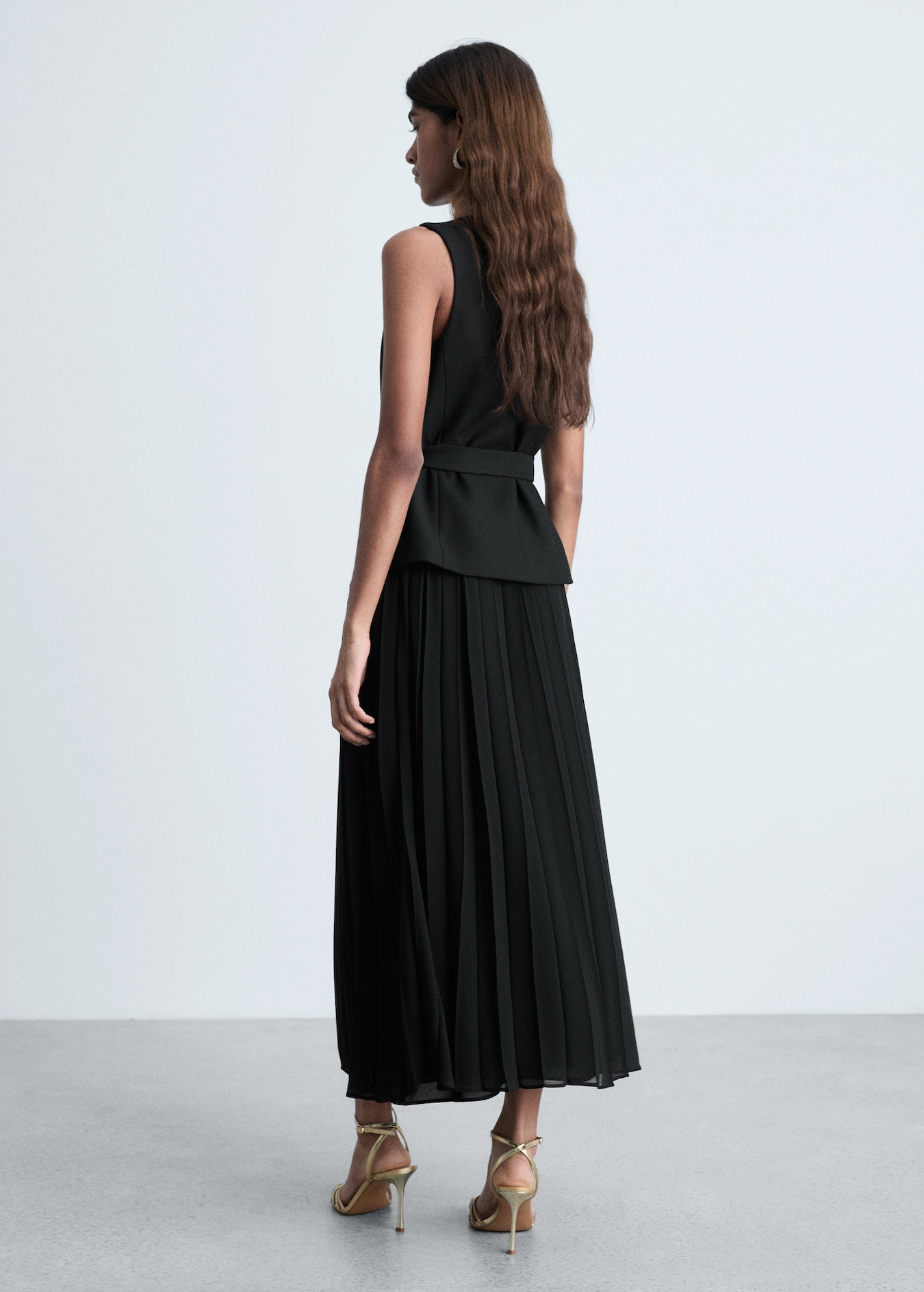 Combined waistcoat dress - Women | MANGO United Arab Emirates