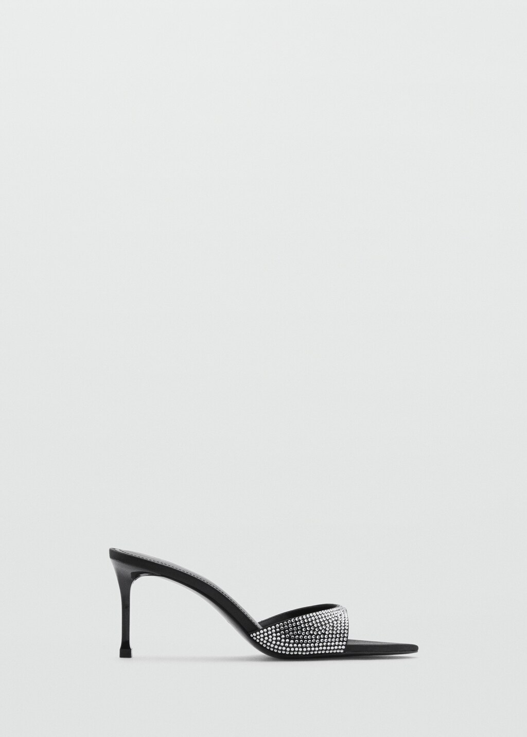 Rhinestone heeled slingback sandal - Women | MANGO USA