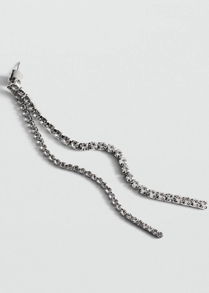 Crystal thread earrings - Women | MANGO USA