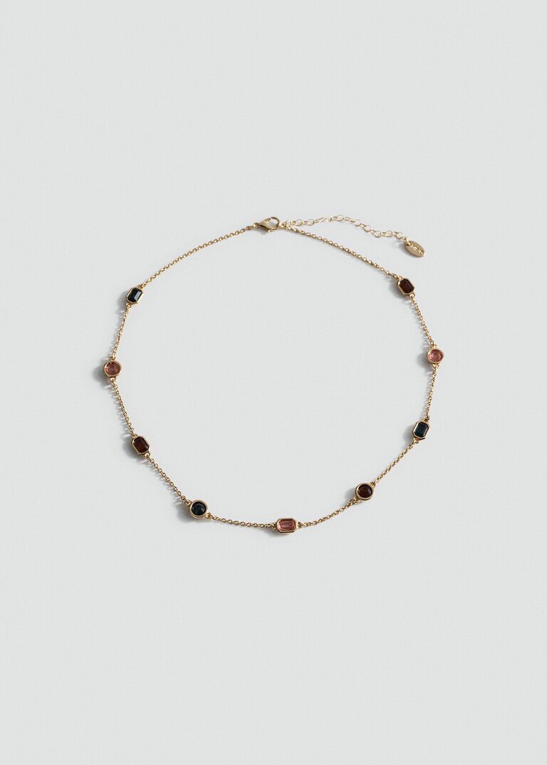 Combined bead chain necklace - Women | MANGO USA