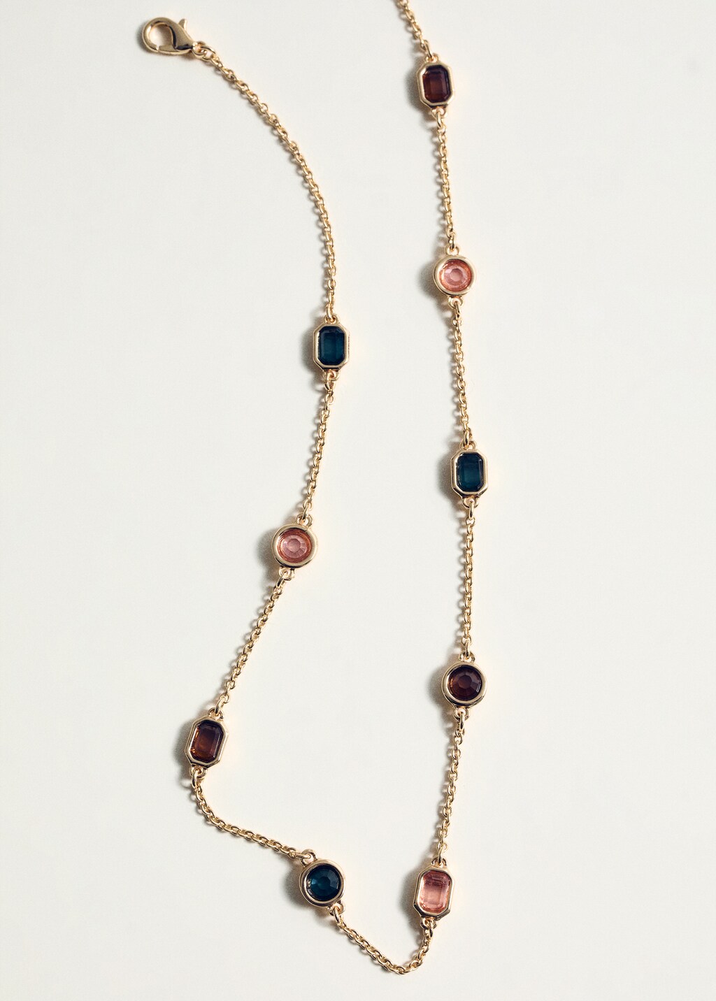 Combined bead chain necklace - Women | MANGO USA