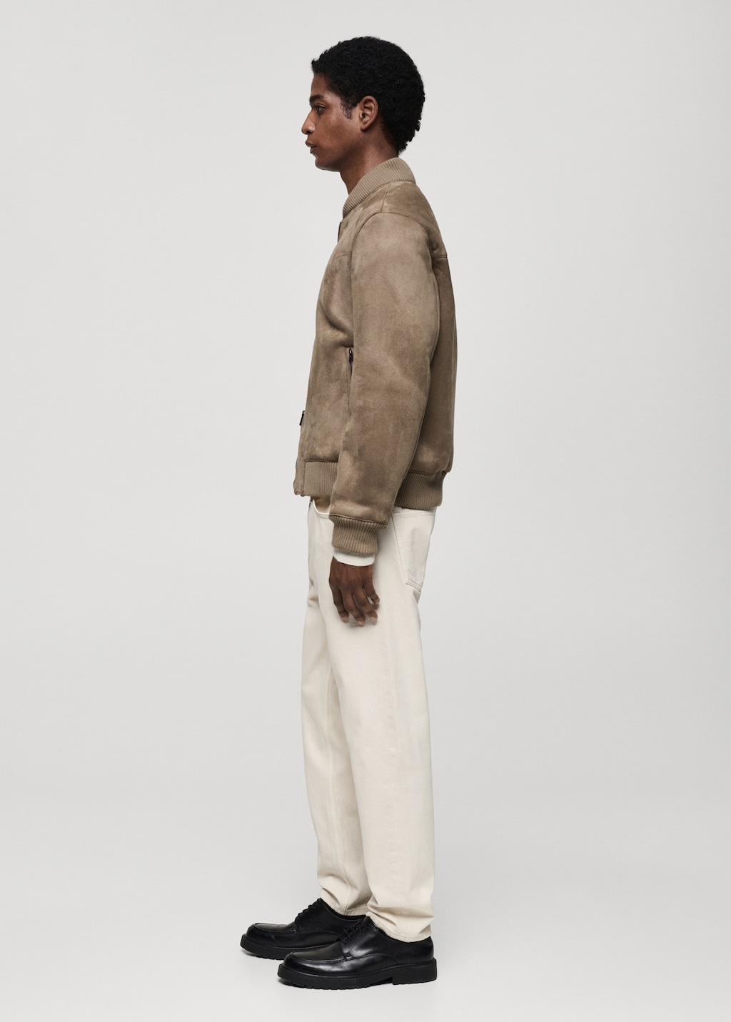 Suede-effect bomber jacket - Men | MANGO USA Suede-effect bomber jacket - Men | MANGO USA