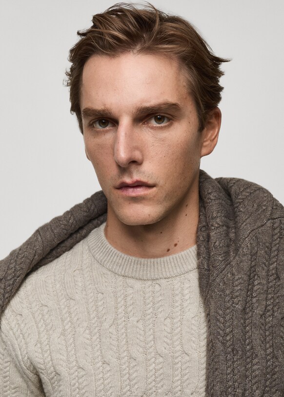 Braided Knitted Sweater Men Mng Australia