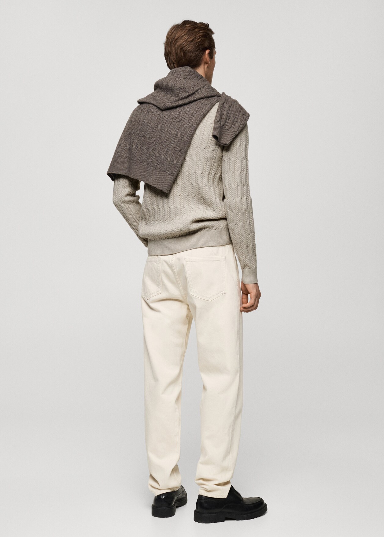 Braided knitted sweater - Men | MANGO United Kingdom