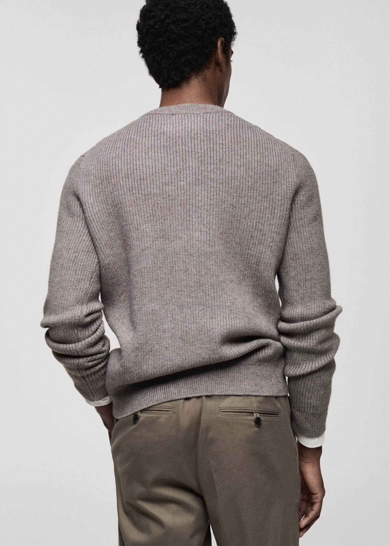 Combined knitted sweater - Men | MANGO USA