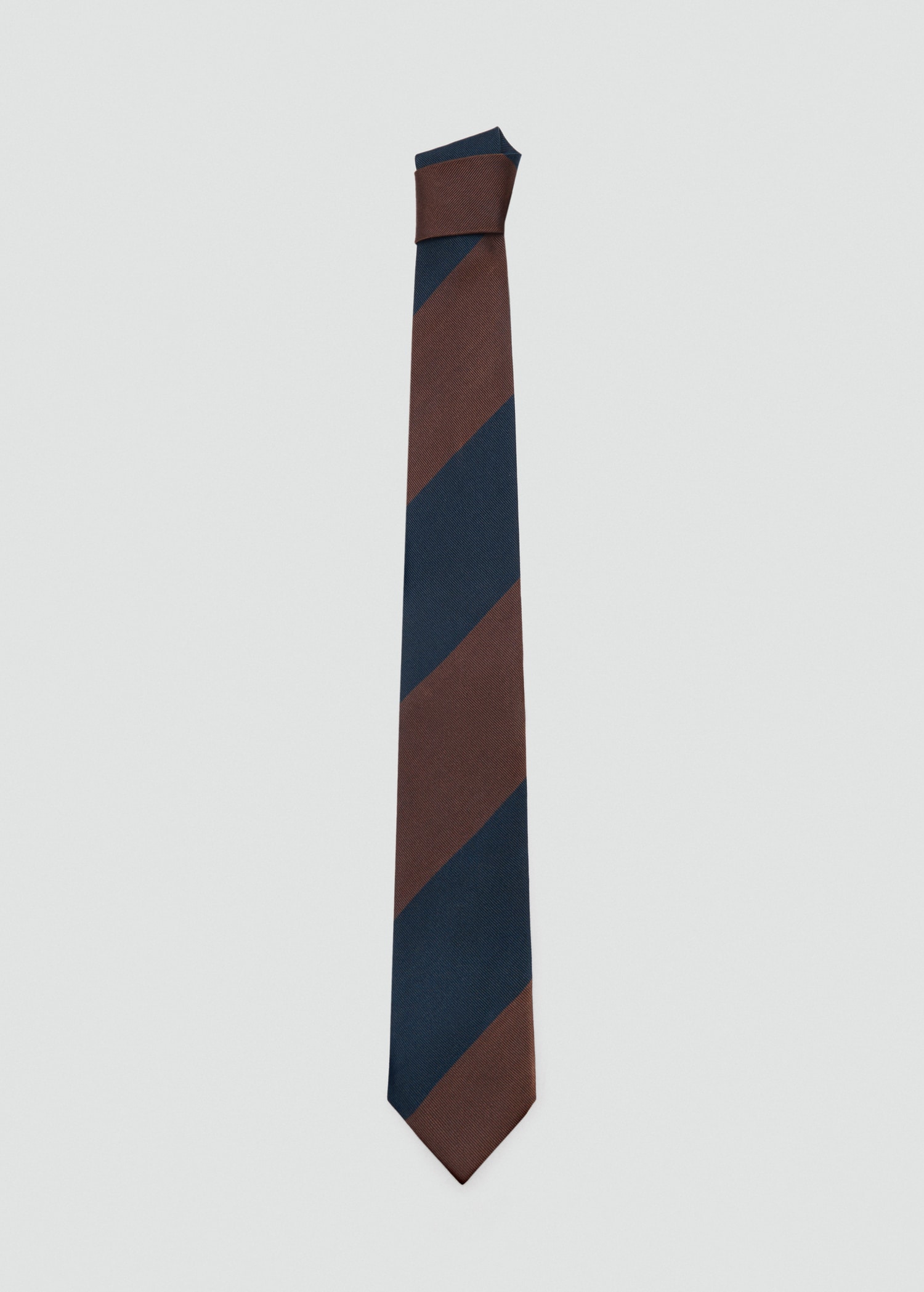 Striped silk tie - Men | MANGO United Kingdom