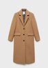 Long structured wool coat - Women | MANGO USA